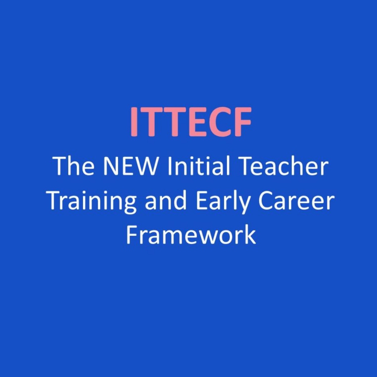 Saffron Teaching School Hub - The new ITTECF - what has changed?
